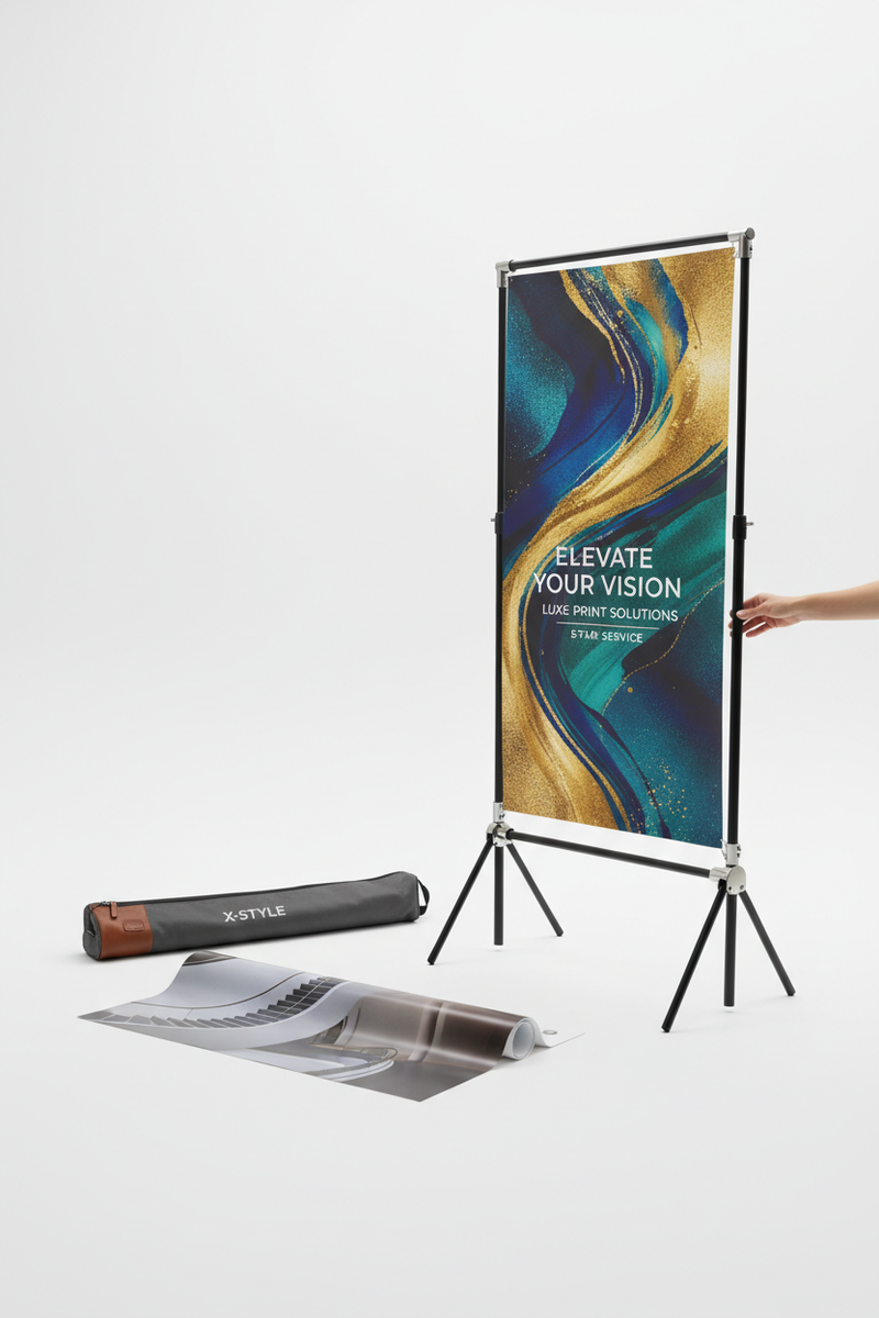 X-Style Collapsible Outdoor Banner Stands